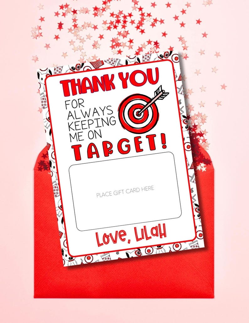 Bullseye Gift Card Holder | on Target Gift Card Holder | Money Card ...