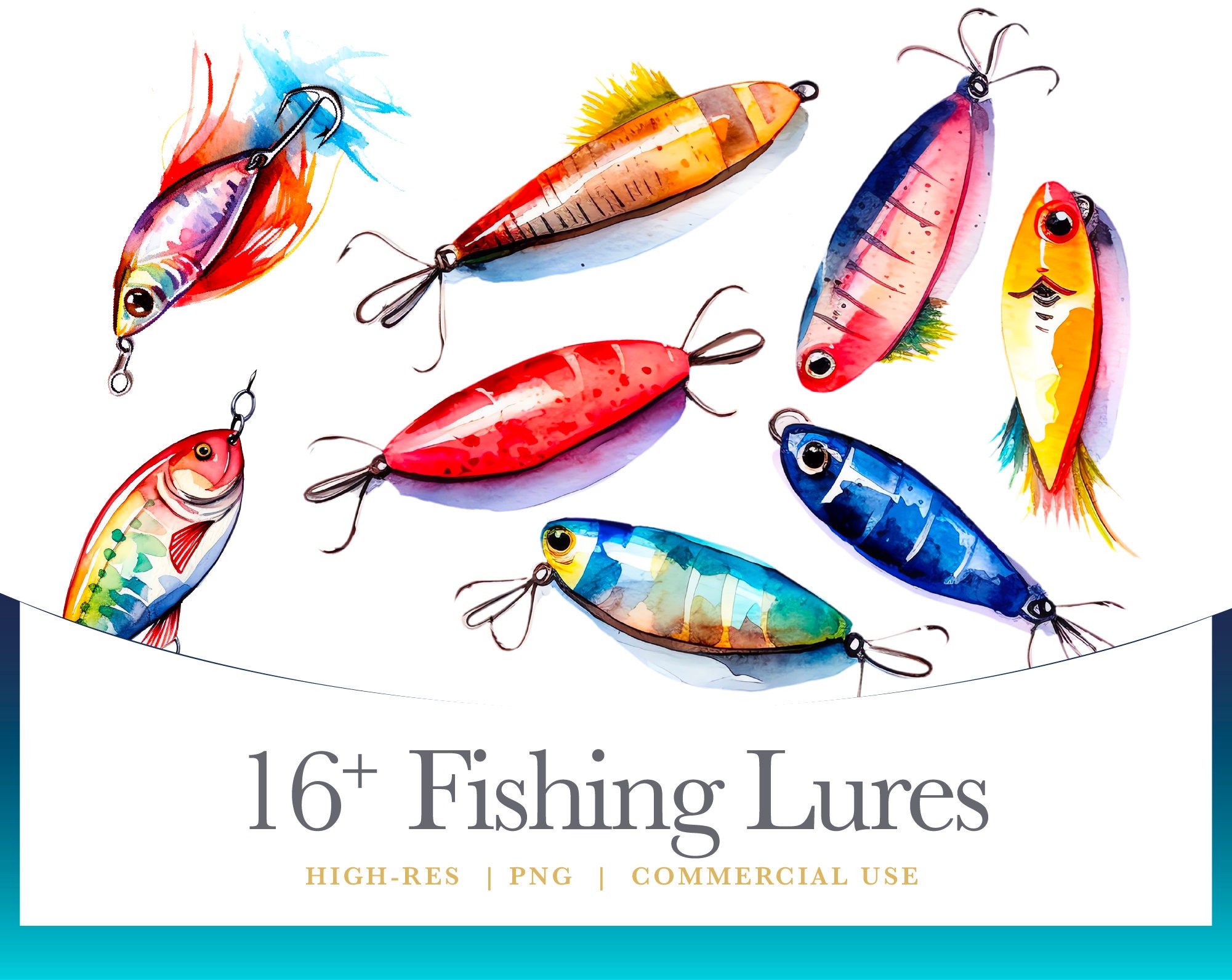 Fishing Lures Clipart