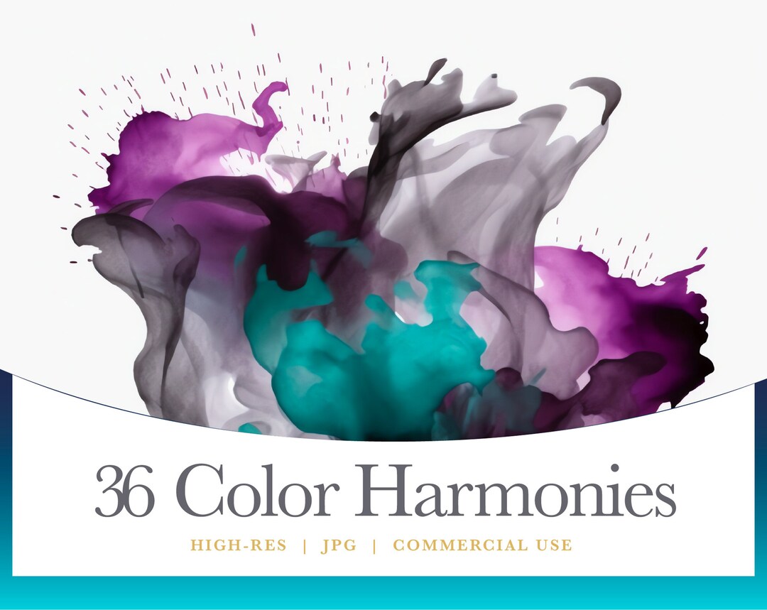 Watercolor Splash Digital Paper: 36 Brush Stroke Textures (digital ...
