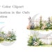 Watercolor Garden Fences Clipart, Spring Floral Clipart, Digital ...