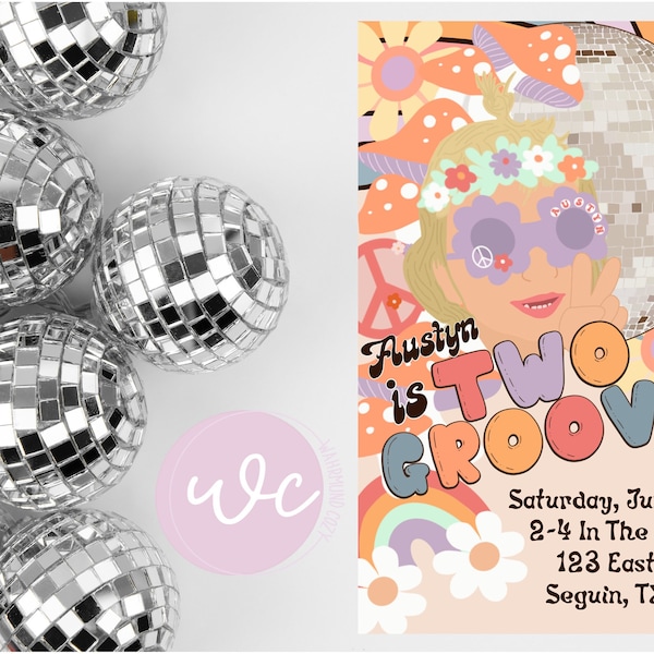 Two Groovy Birthday Party - Etsy