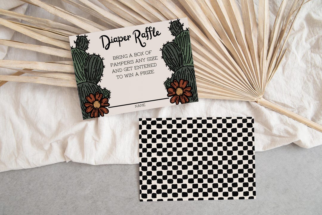 Editable Western Diaper Raffle, Not My First Rodeo Baby Shower Diaper ...