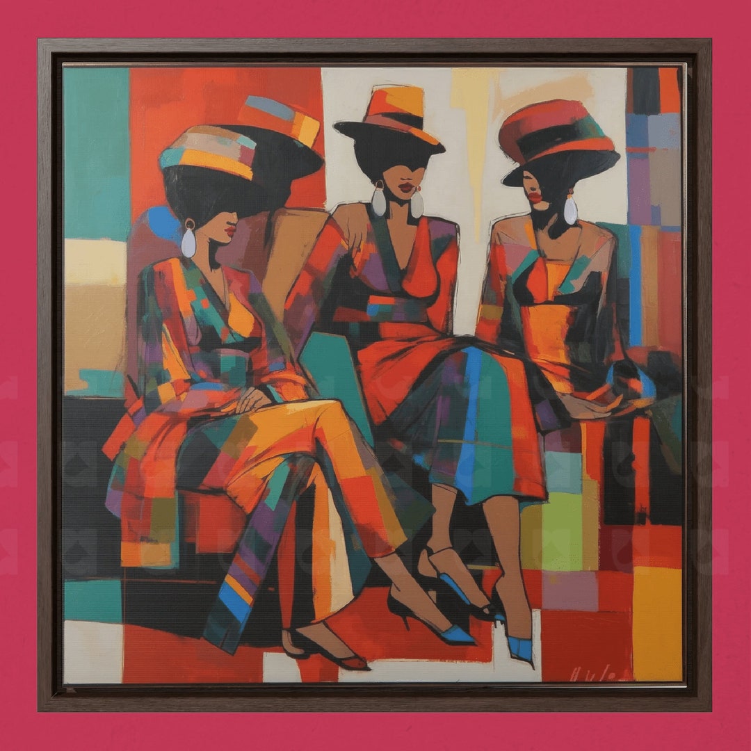 Modern Contemporary African American Black Wall Art Gift Stephen ...