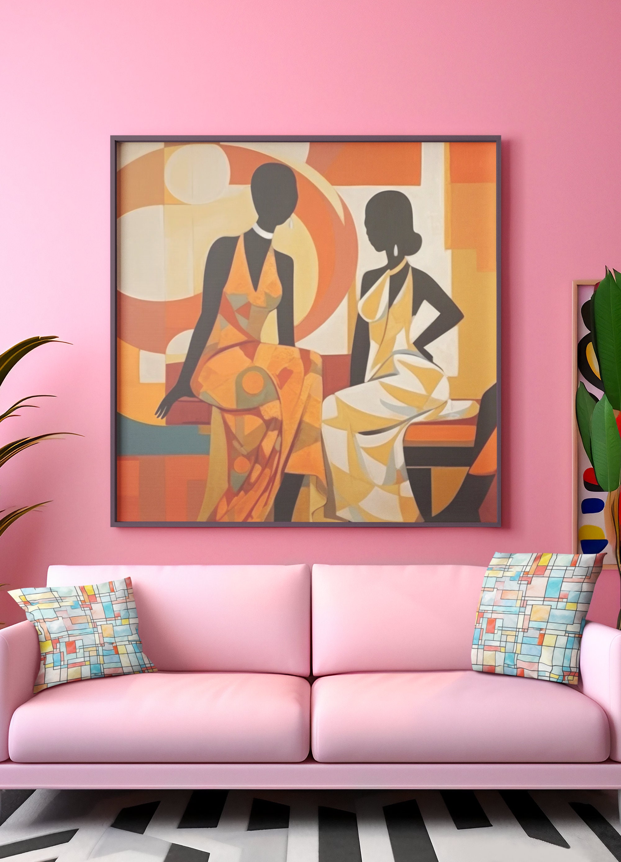 Modern Contemporary African American Black Wall Art Gift Stephen ...