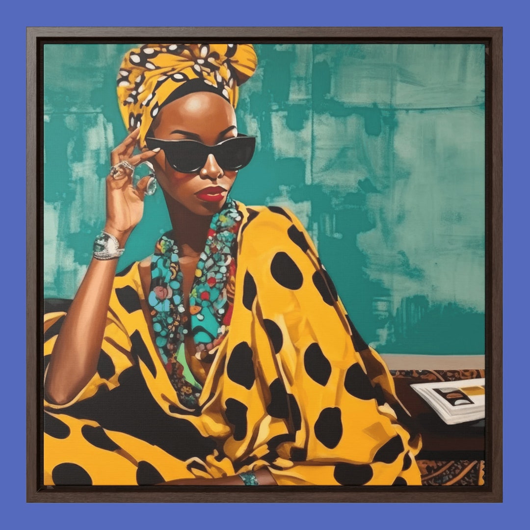 Modern Contemporary African American Black Wall Art Gift Duro Olowu ...