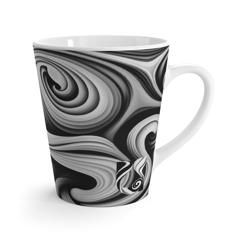 Psychedelic Trippy Face Optical Illusion Acid Hippie Retro Ceramic ...