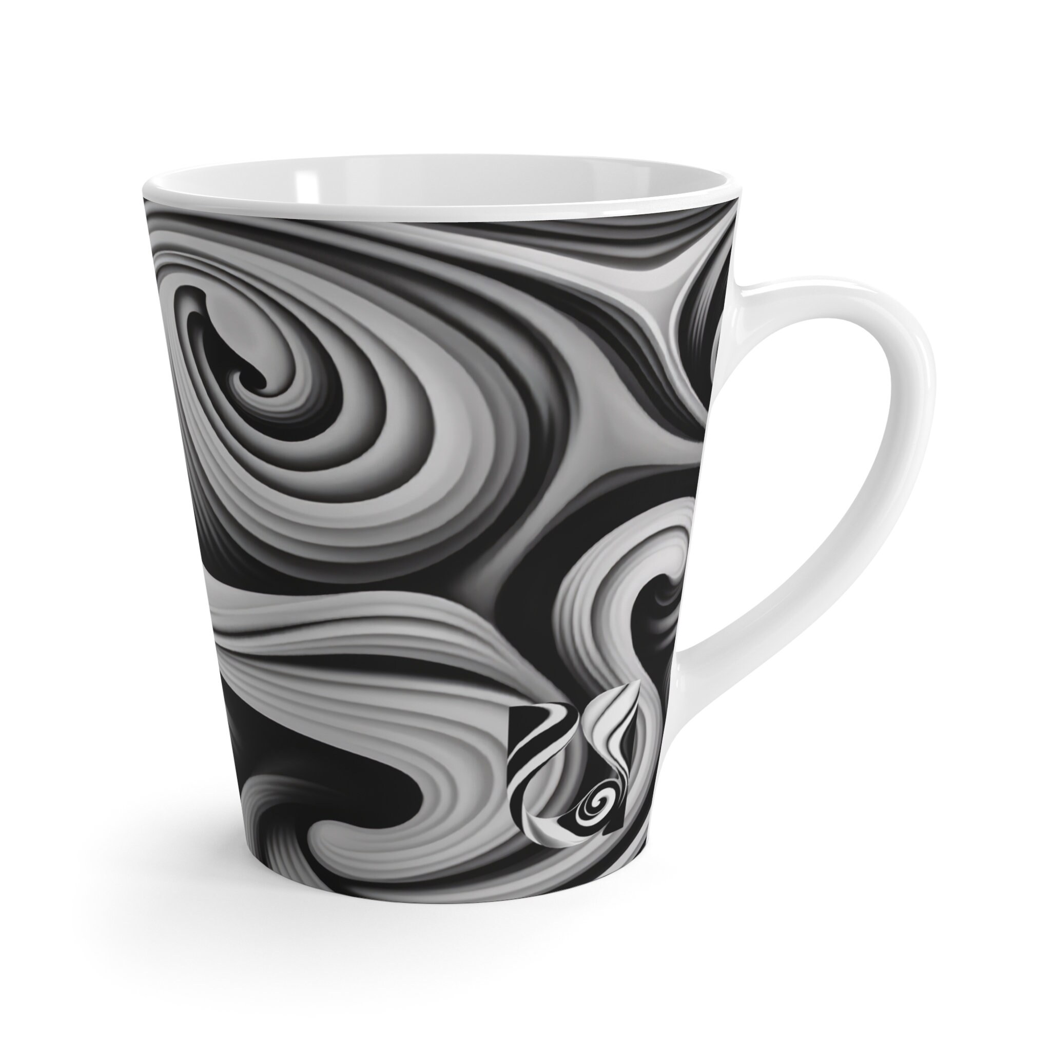 Psychedelic Trippy Face Optical Illusion Acid Hippie Retro Ceramic ...