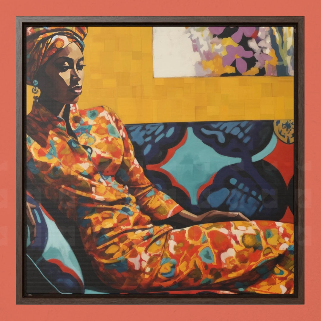 Modern Contemporary African American Black Wall Art Gift Duro Olowu ...