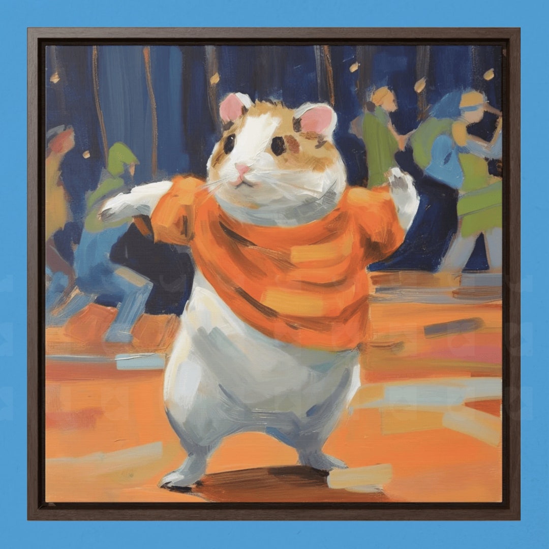 Funny Hampton the Dancing Hamster Whimsical Victorian Gift Cottagecore ...