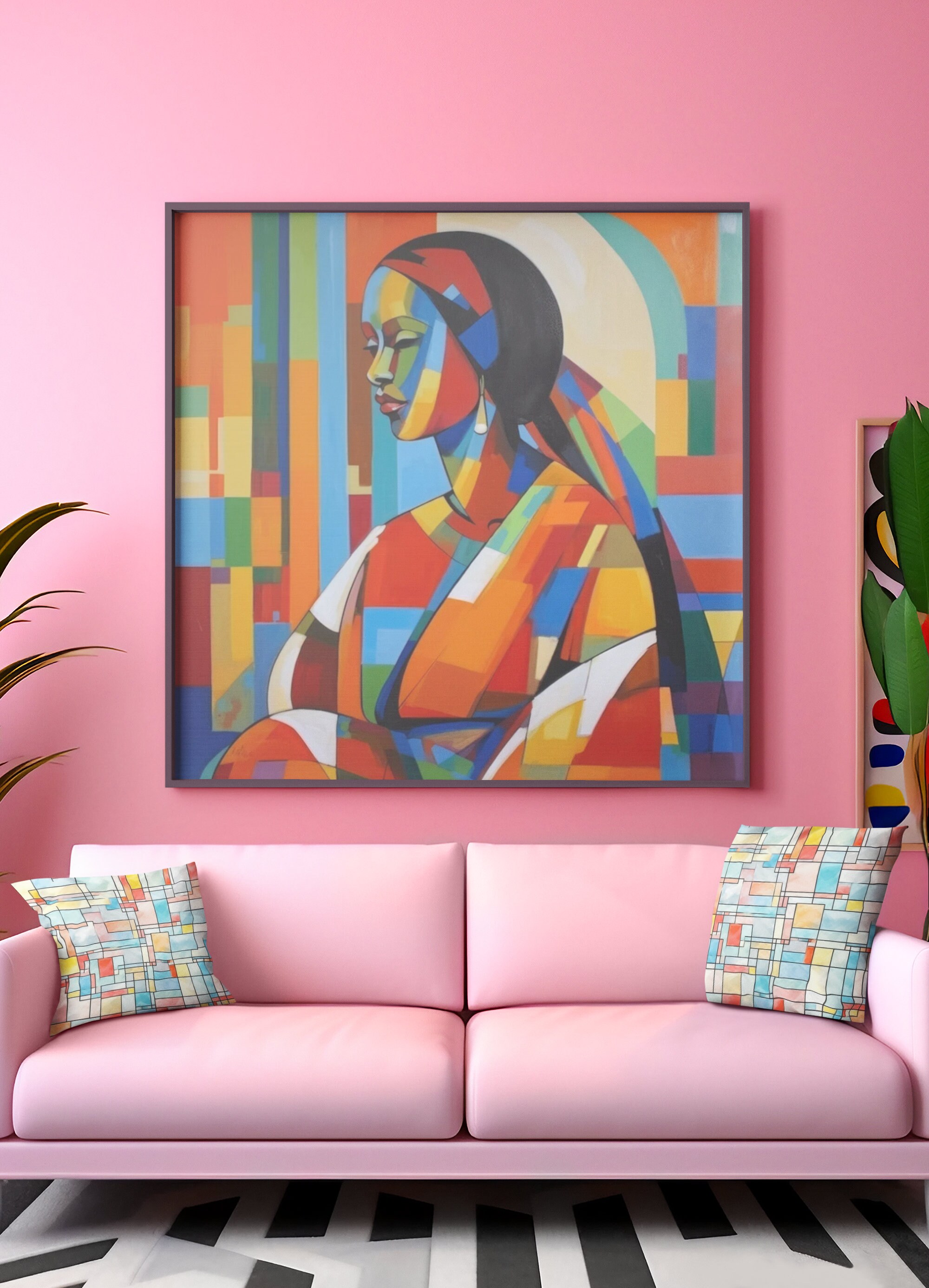 Modern Contemporary African American Black Wall Art Gift Stephen ...