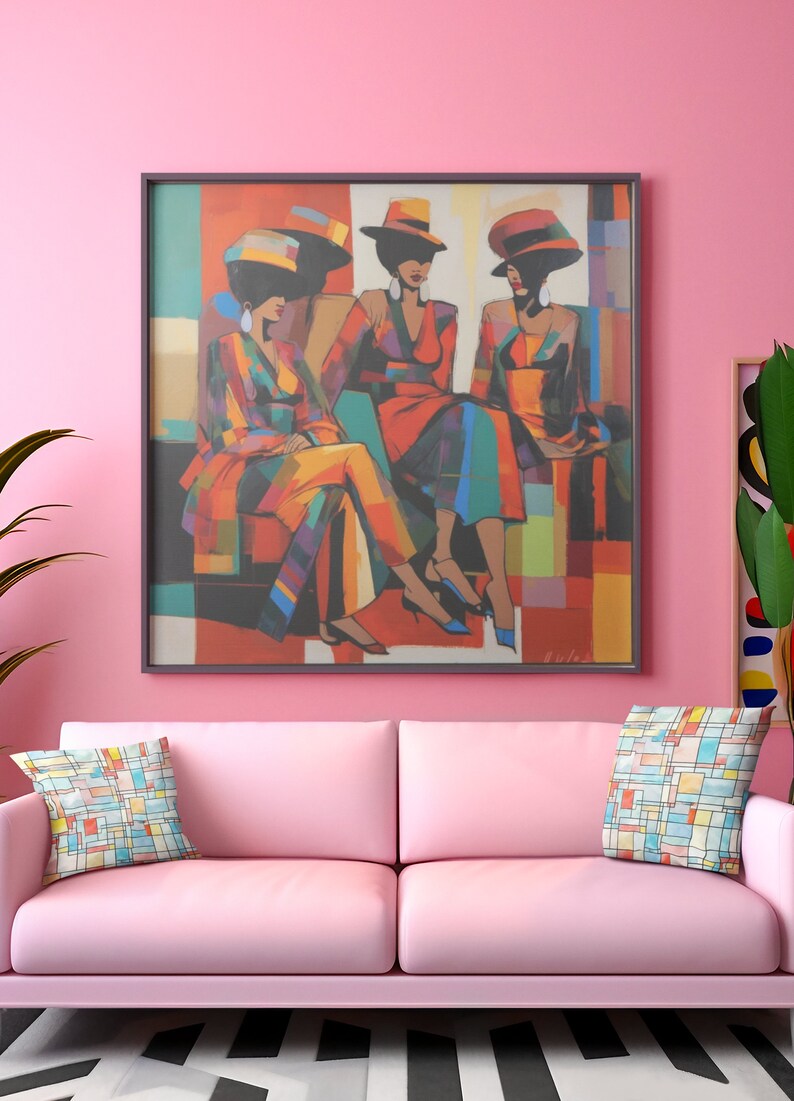 Modern Contemporary African American Black Wall Art Gift Stephen ...