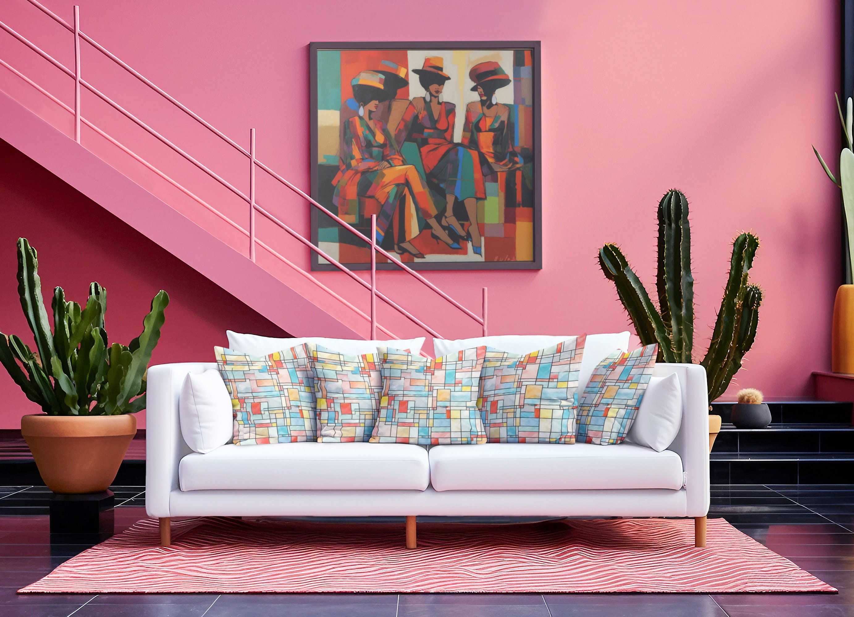 Modern Contemporary African American Black Wall Art Gift Stephen ...