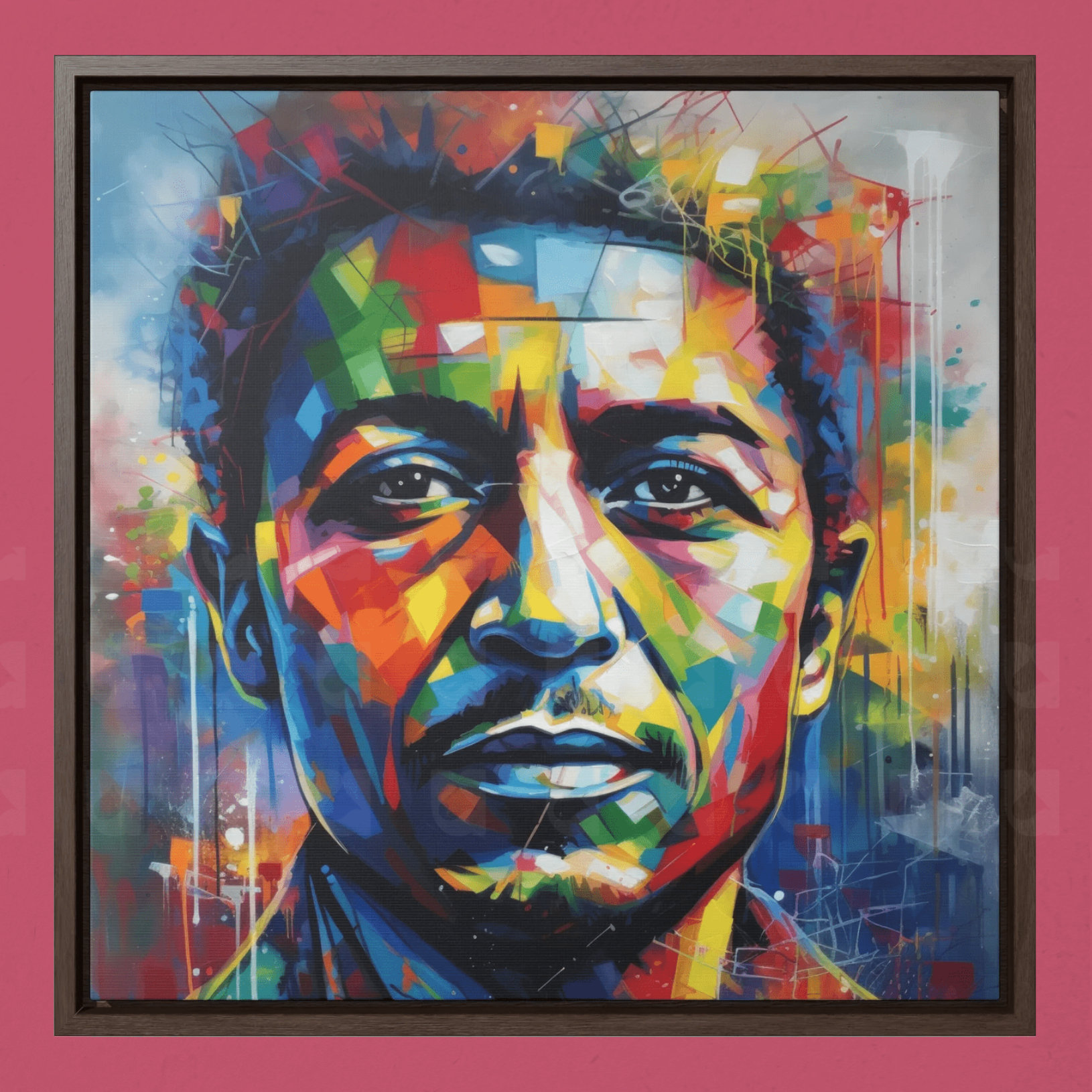 Modern Contemporary African American Black Wall Art Gift Eduardo Kobra ...