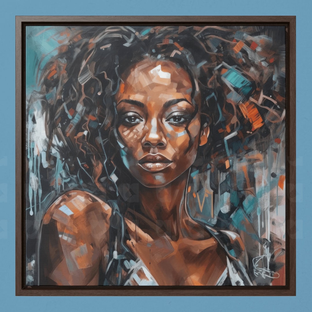 Modern Contemporary African American Black Wall Art Hopare Alexandre ...