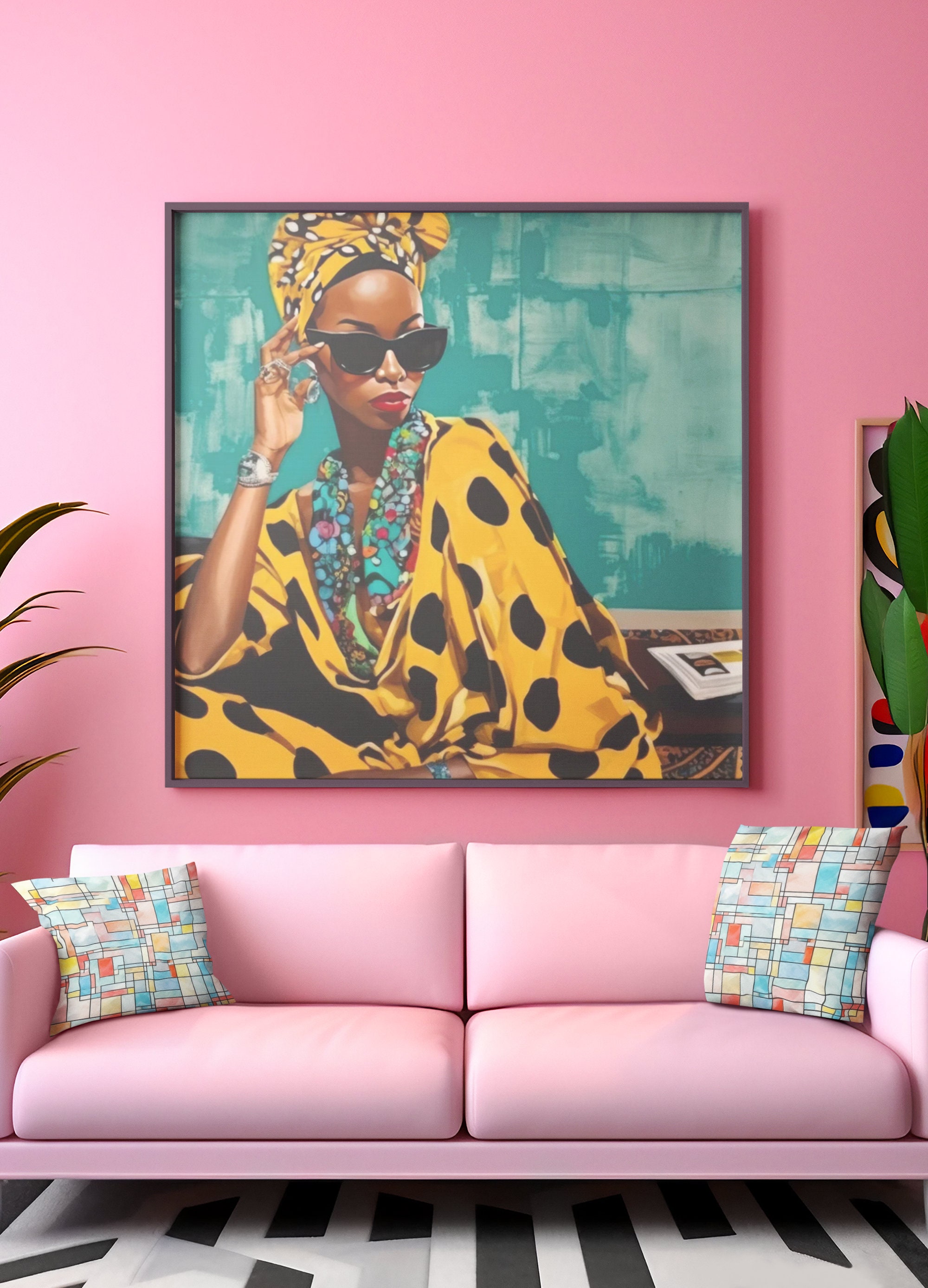 Modern Contemporary African American Black Wall Art Gift Duro Olowu ...