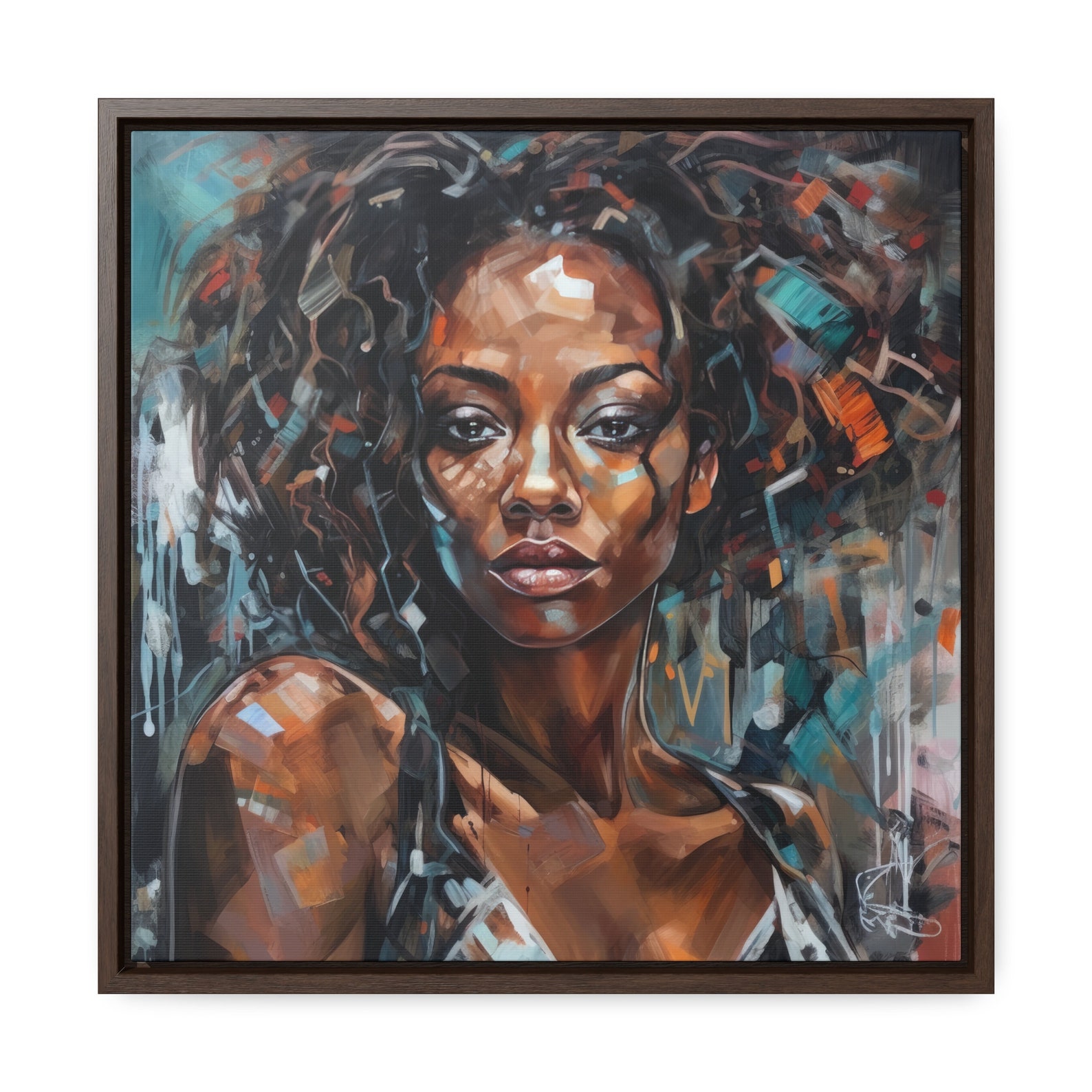 Modern Contemporary African American Black Wall Art Hopare Alexandre ...