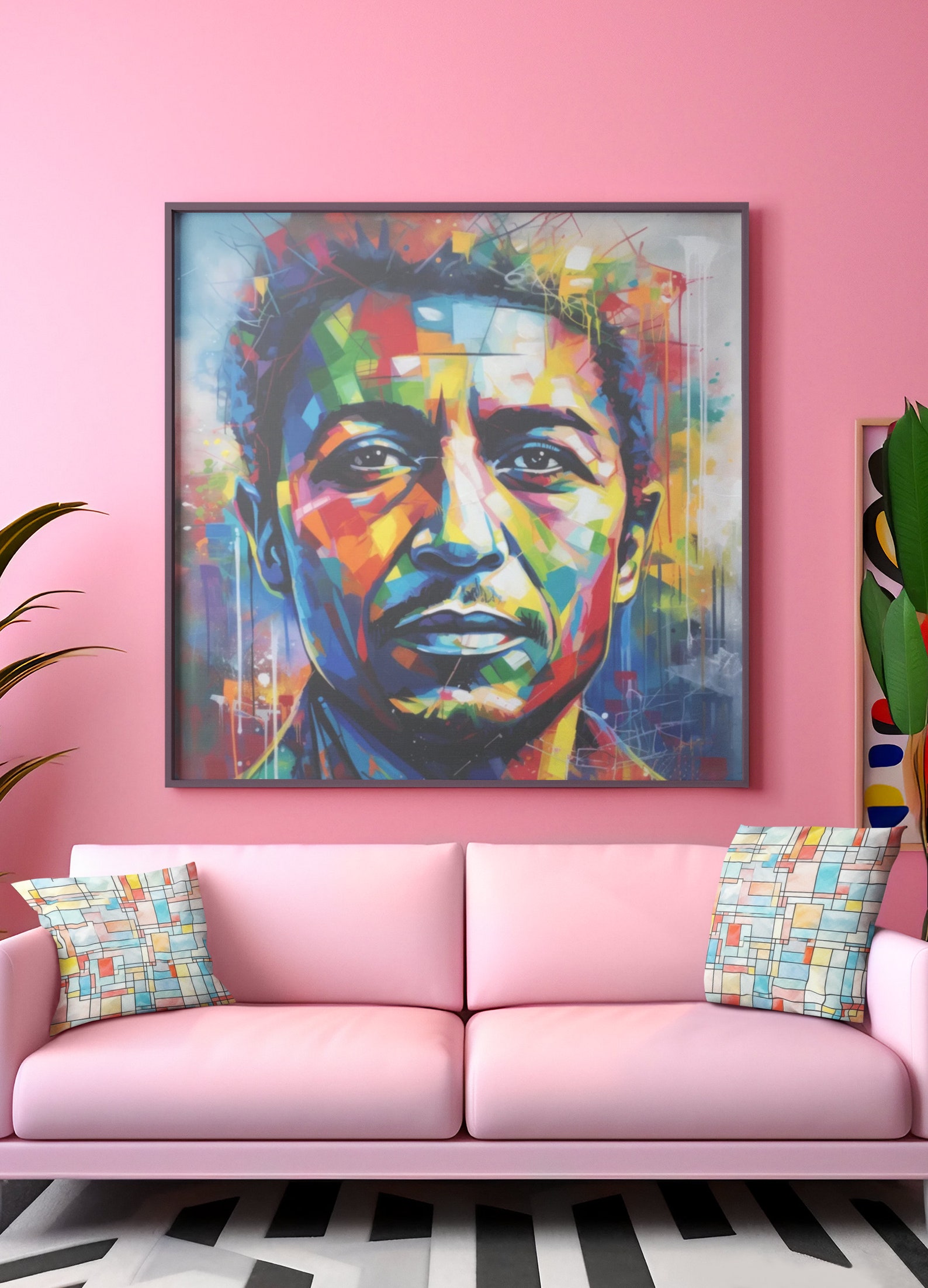 Modern Contemporary African American Black Wall Art Gift Eduardo Kobra ...