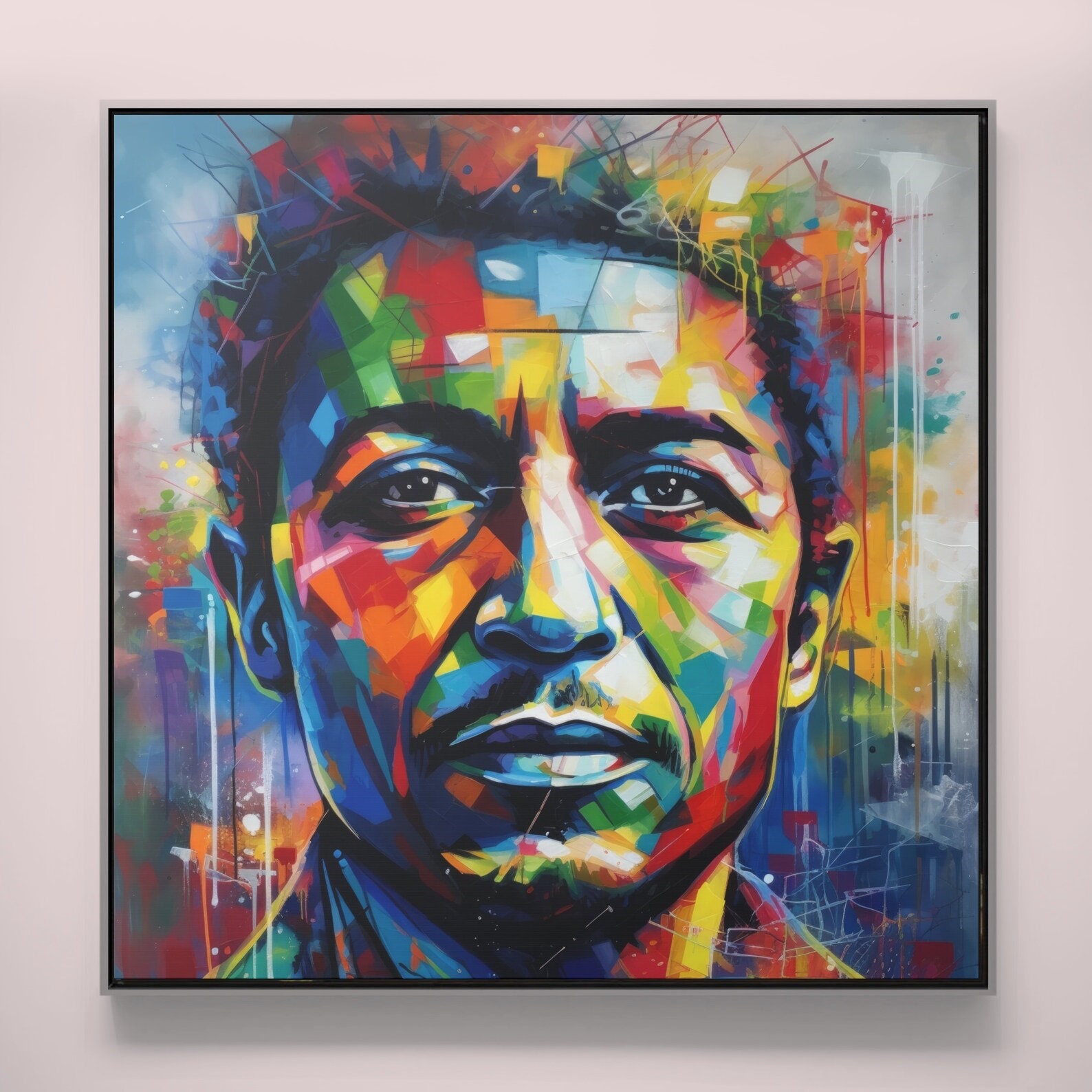 Modern Contemporary African American Black Wall Art Gift Eduardo Kobra ...