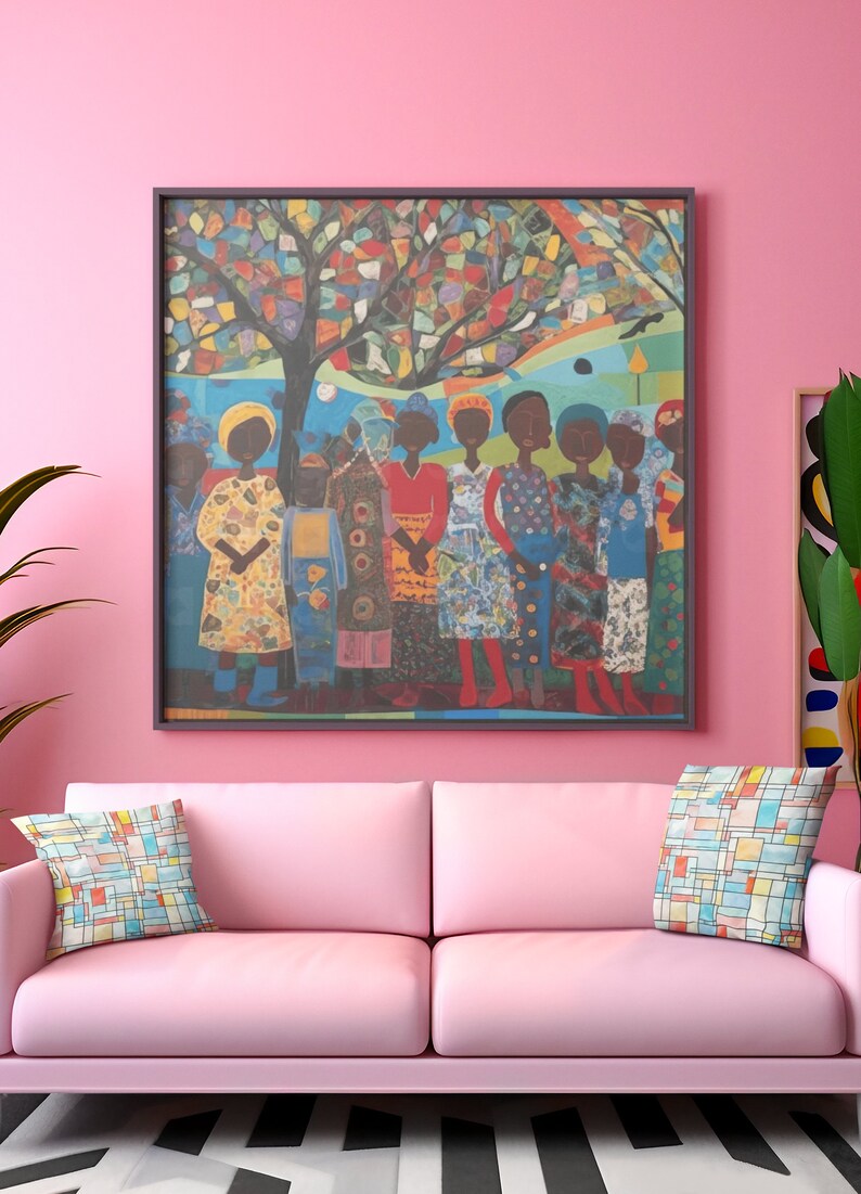 Modern Contemporary African American Black Wall Art Gift Faith Ringgold ...