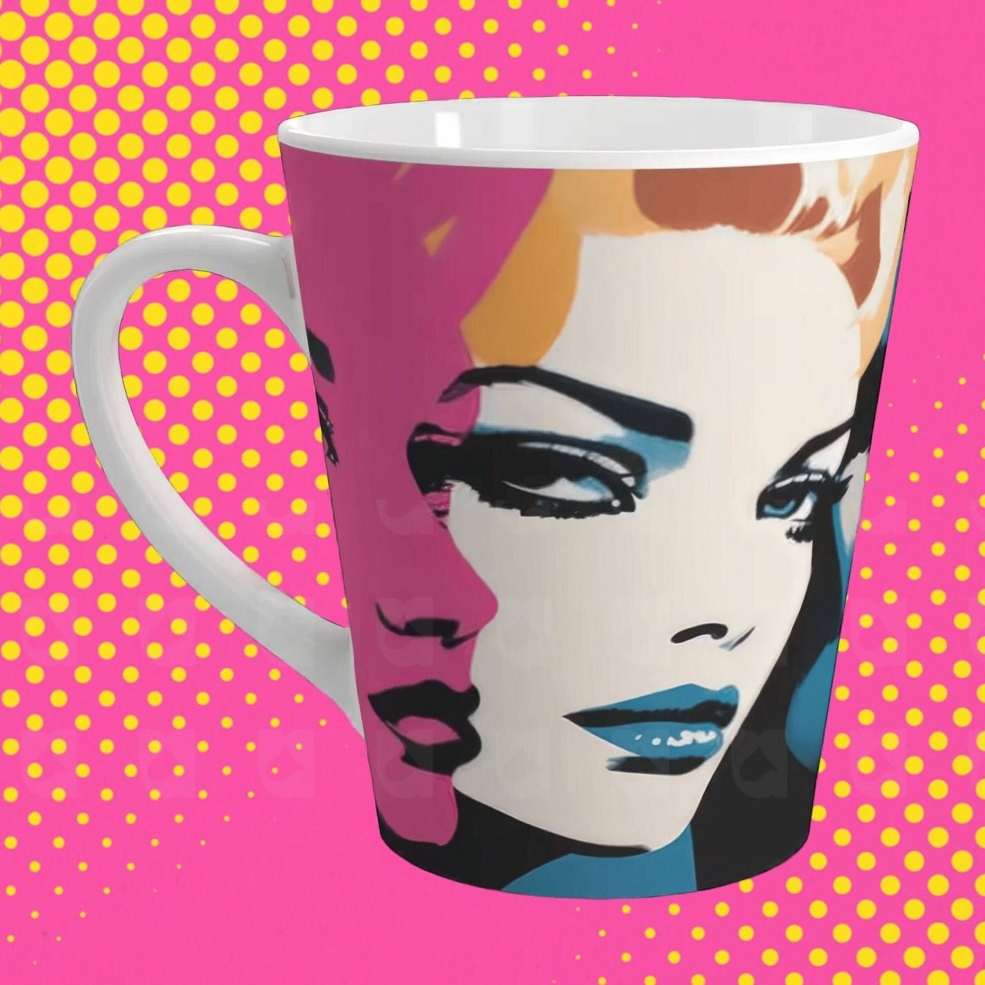 Andy Warhol Homage Fine Art Ceramic Coffee Mug or Teacup or Latte Cup ...