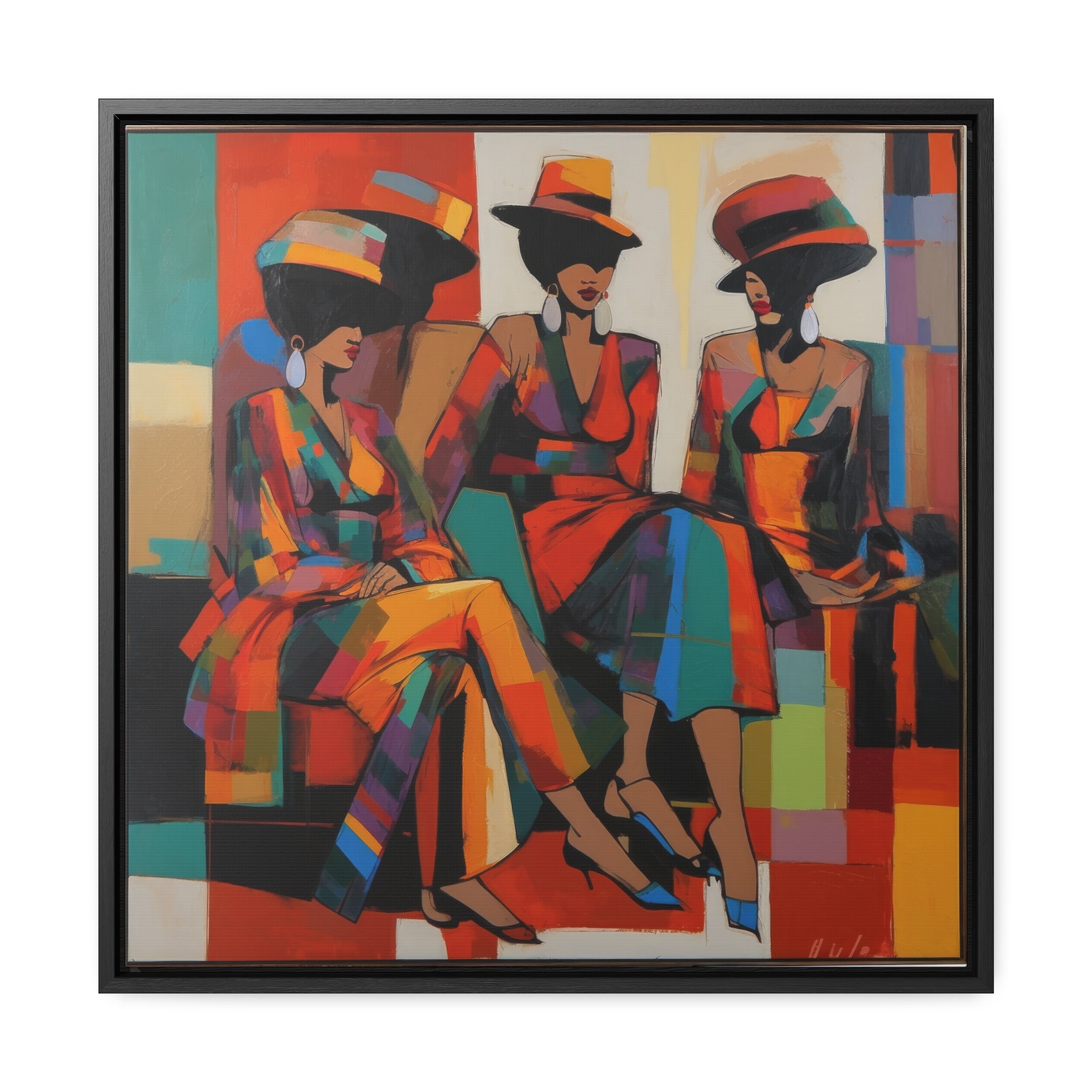 Modern Contemporary African American Black Wall Art Gift Stephen ...