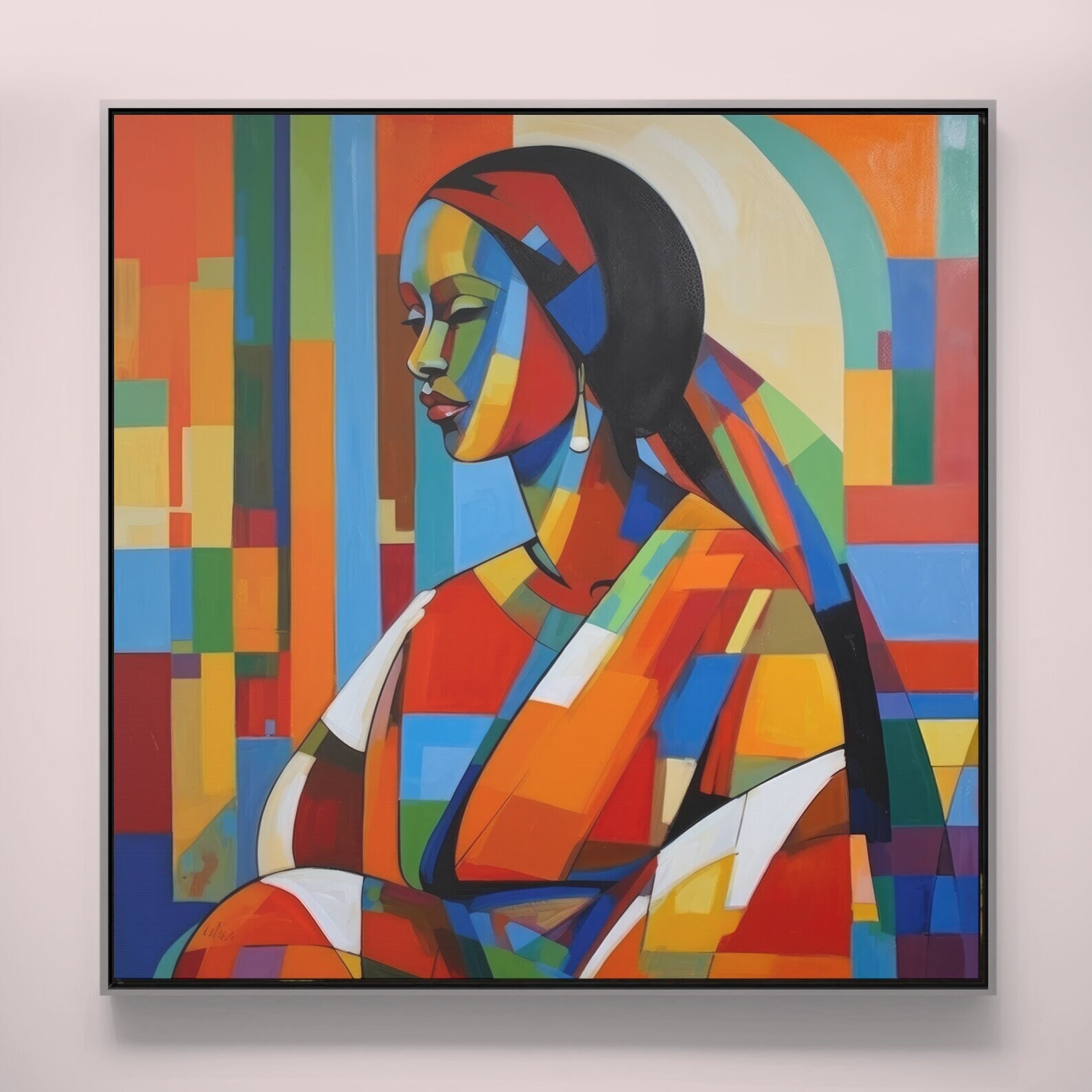 Modern Contemporary African American Black Wall Art Gift Stephen ...