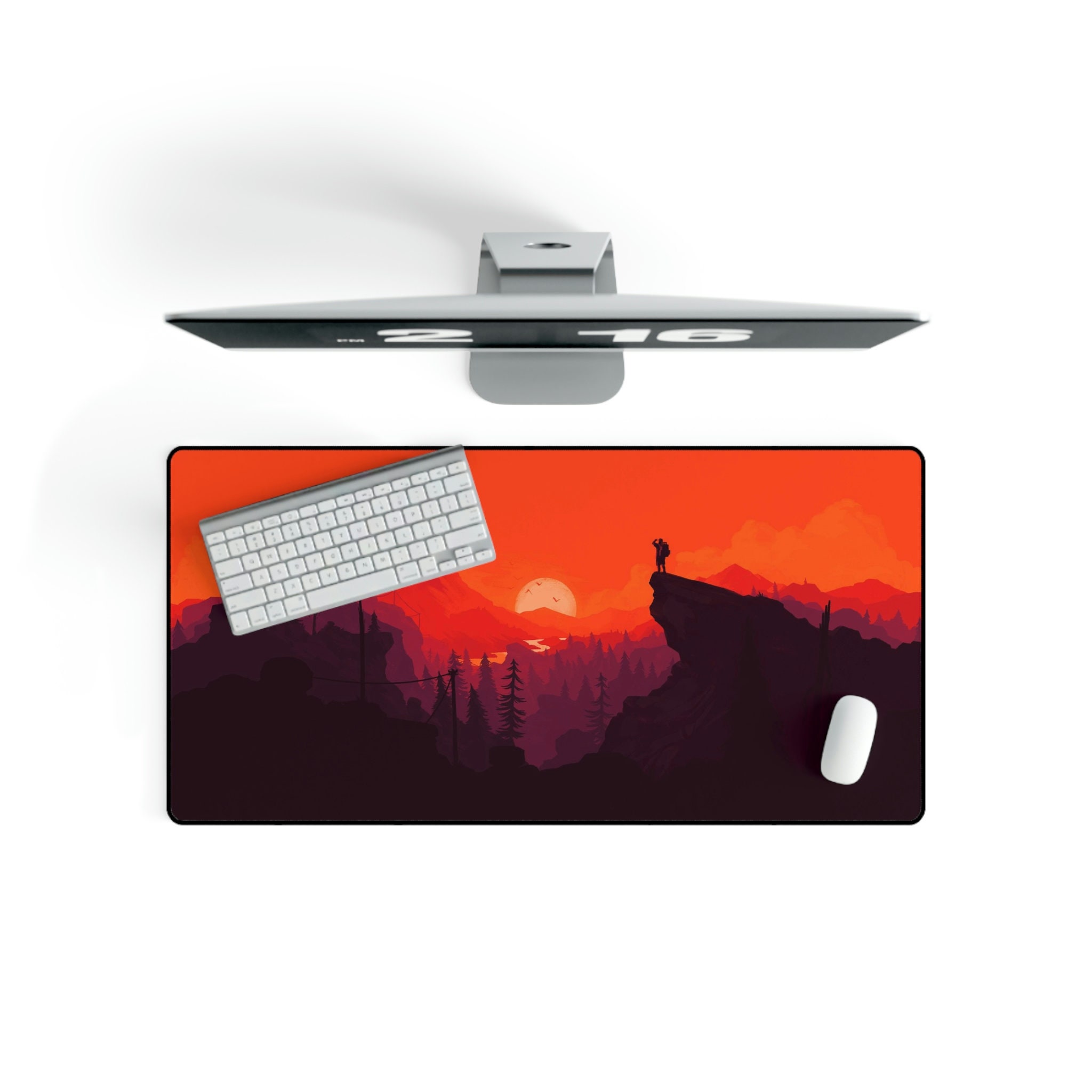 Desk Mat, Orange Horizon Large Gaming Mousepad sold by Keeley Padmé ...