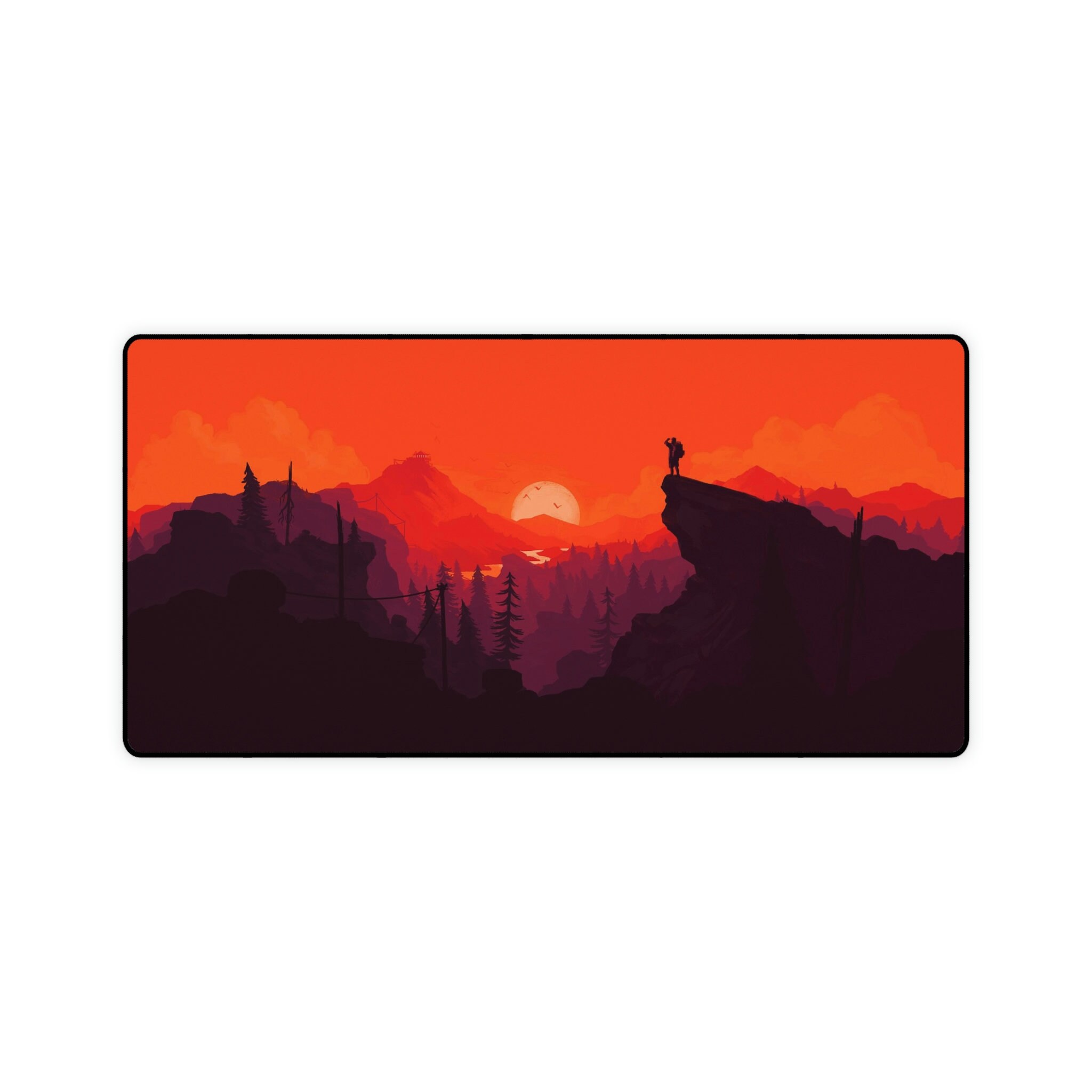 Desk Mat, Orange Horizon Large Gaming Mousepad sold by Keeley Padmé ...