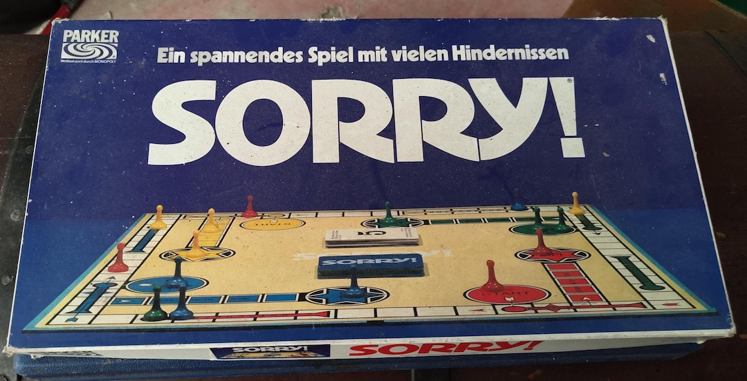 Vintage Sorry! Board Game by Parker - Etsy