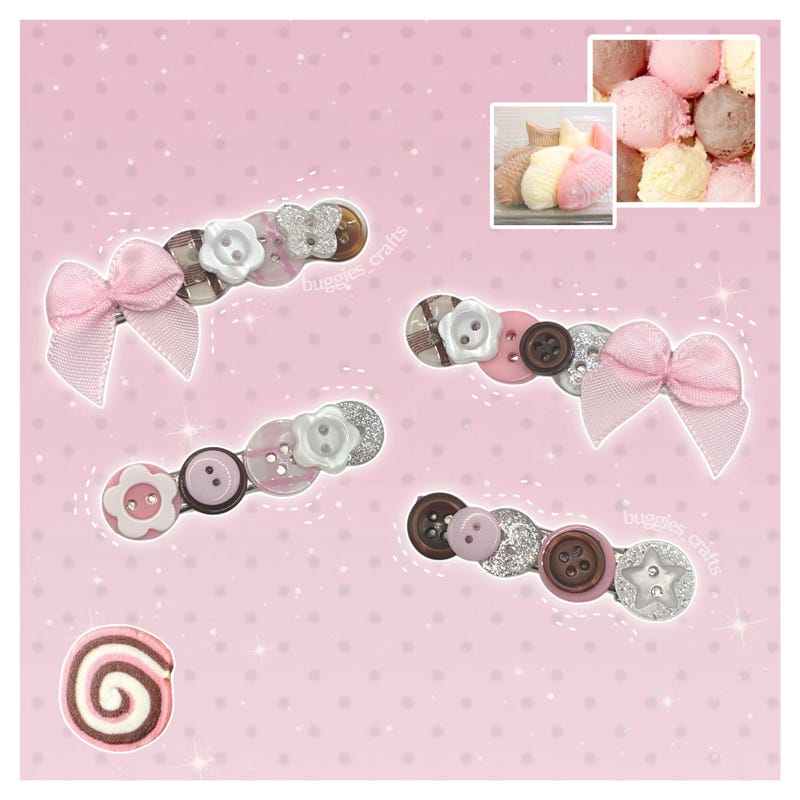 Decora Hair Clips Set - Etsy