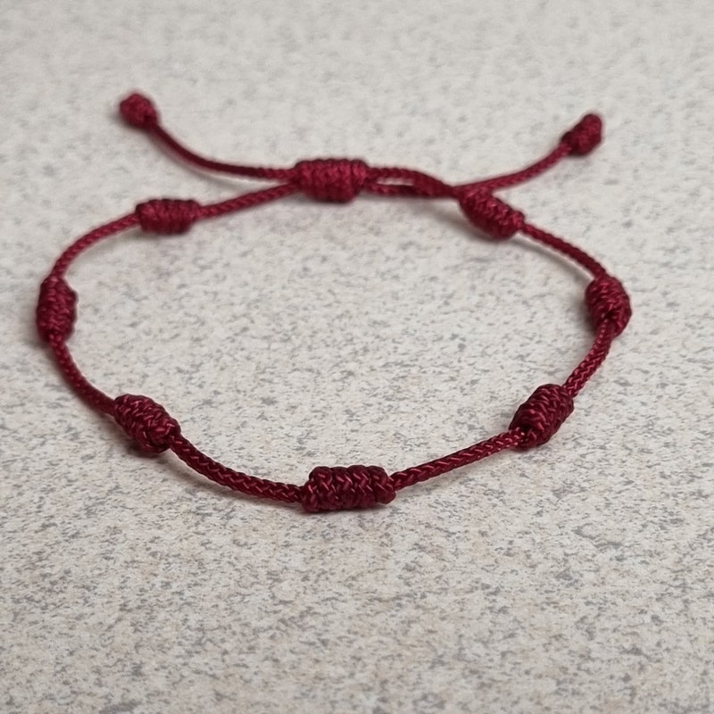Mens Red Rope Bracelet - Etsy