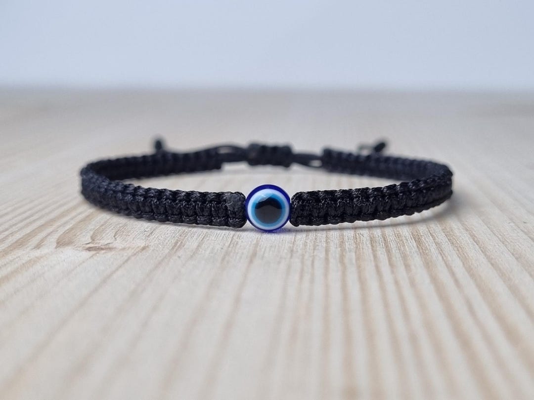 Black Evil Eye Bracelet for Protection, Spiritual Jewelry for Women ...