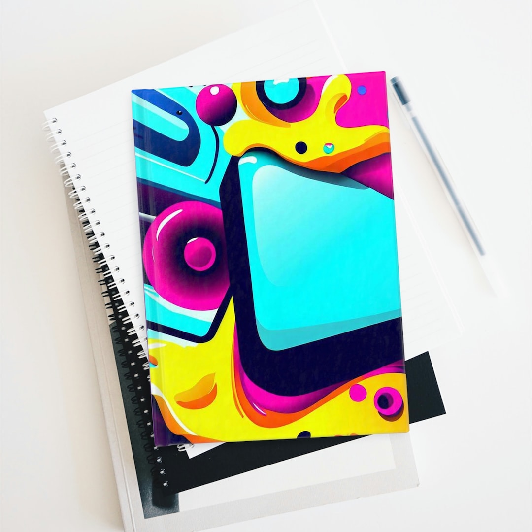 Mixed Coloured Notebook/ Blurred Notebook Custom Blank - Etsy