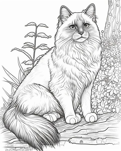 Cat Collection Vol 1 Coloring 25 Pages - Etsy