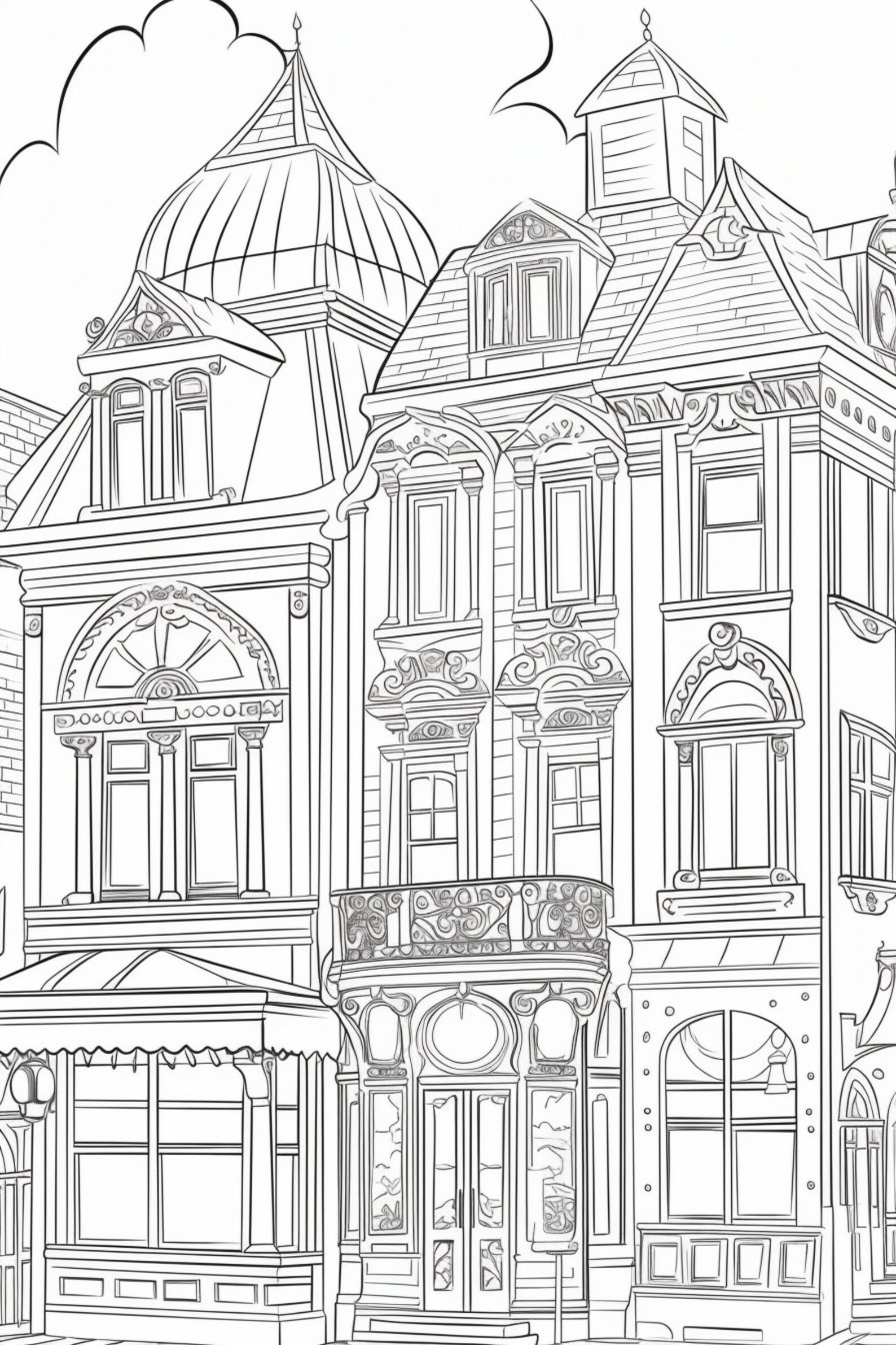 Houses Coloring Pages Collection Vol 1 30 Pages - Etsy