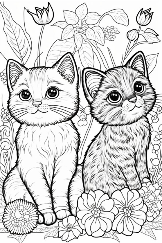 Cat Collection Vol 2 Coloring 20 Pages - Etsy