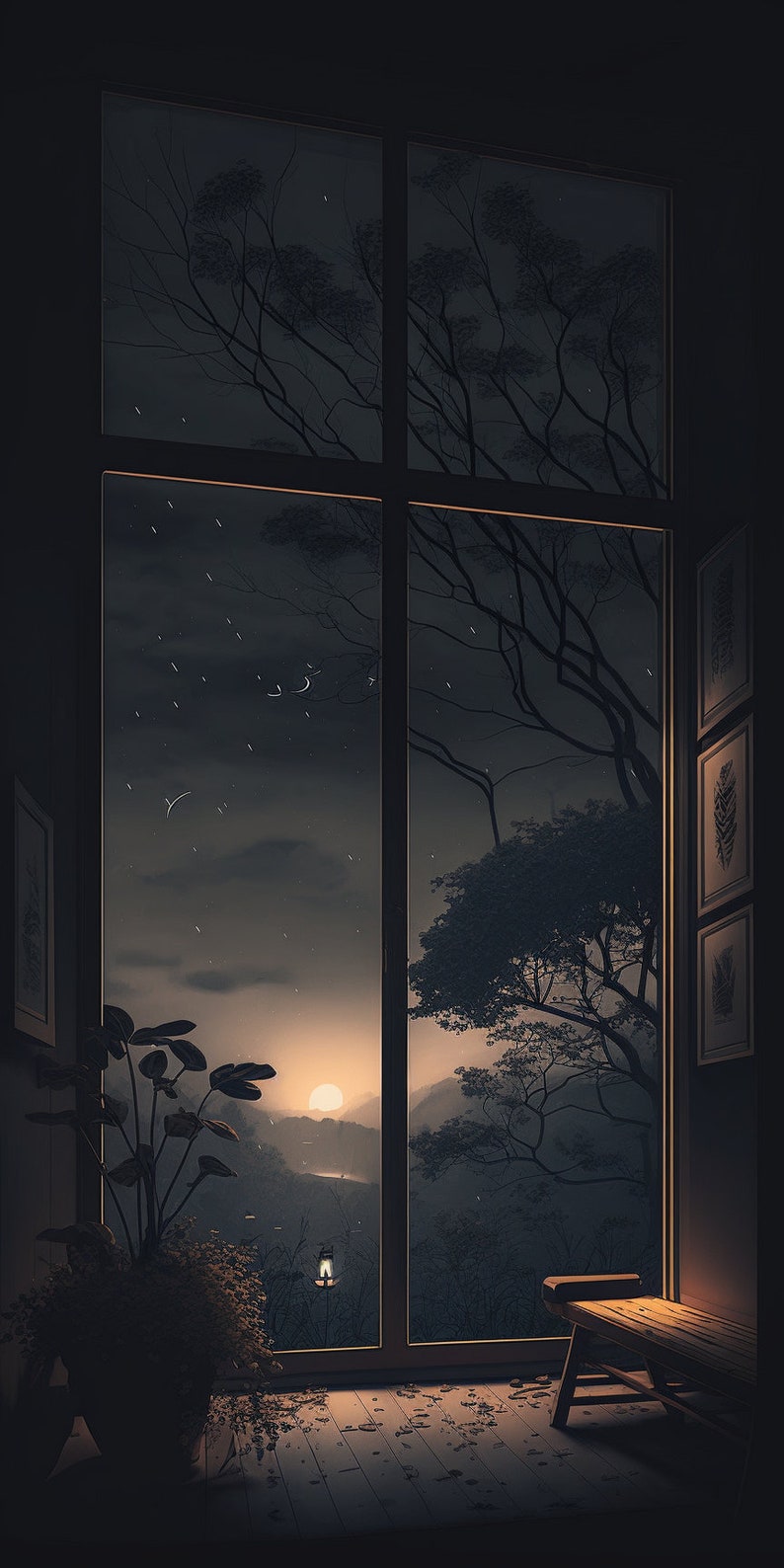 10 Dark Relaxing Wallpaper for Smartphones, INSTANT DOWNLOAD ...