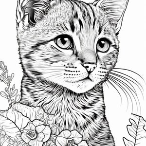 Cat Collection Vol 3 Coloring 25 Pages - Etsy