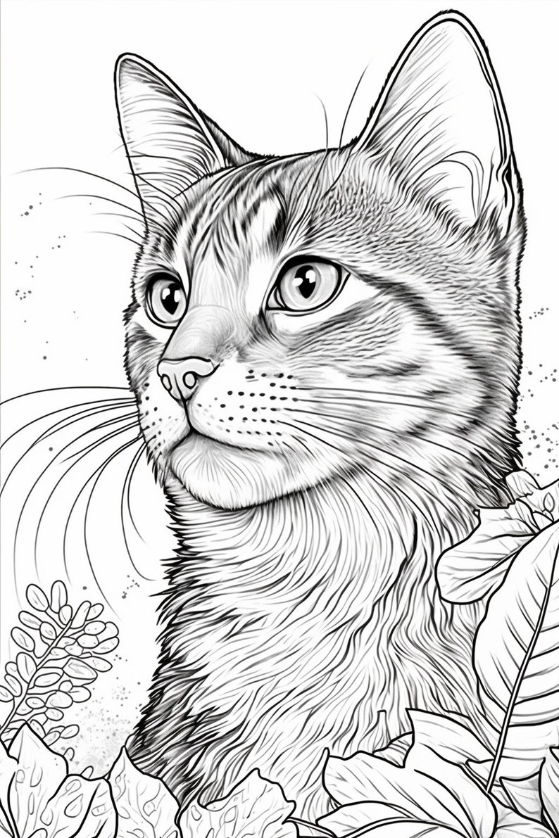 Cat Collection Vol 3 Coloring 25 Pages - Etsy