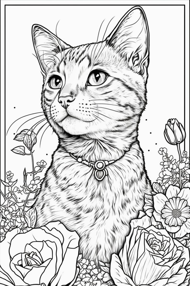 Cat Collection Vol 3 Coloring 25 Pages - Etsy