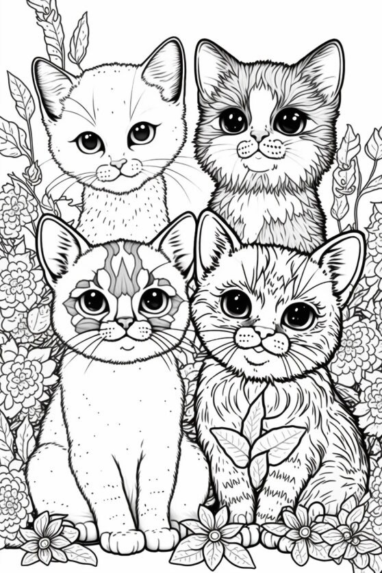 Cat Collection Vol 2 Coloring 20 Pages - Etsy