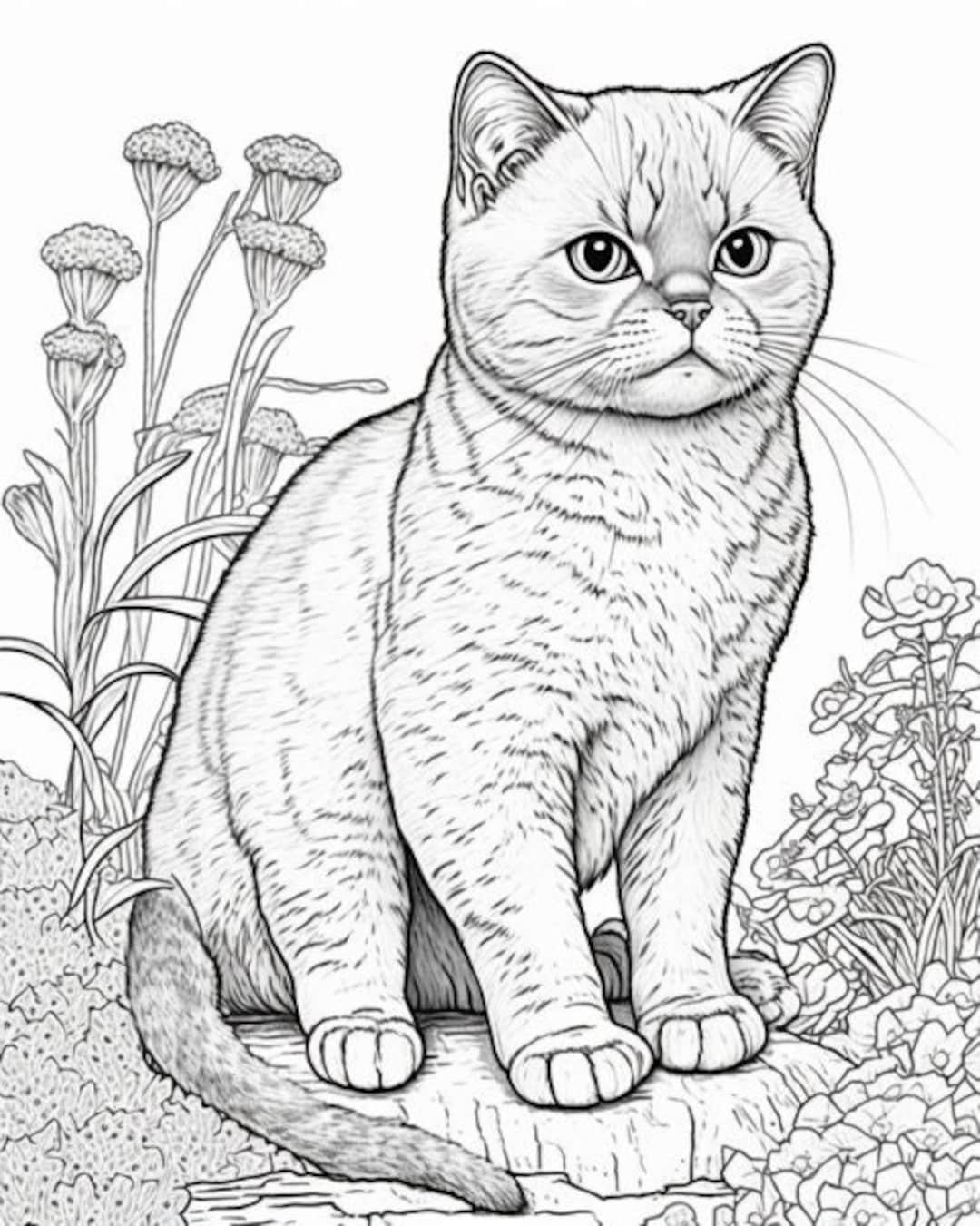 Cat Collection Vol 1 Coloring 25 Pages - Etsy