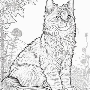 Cat Collection Vol 1 Coloring 25 Pages - Etsy