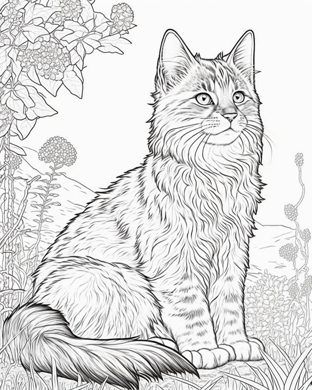 Cat Collection Vol 1 Coloring 25 Pages - Etsy