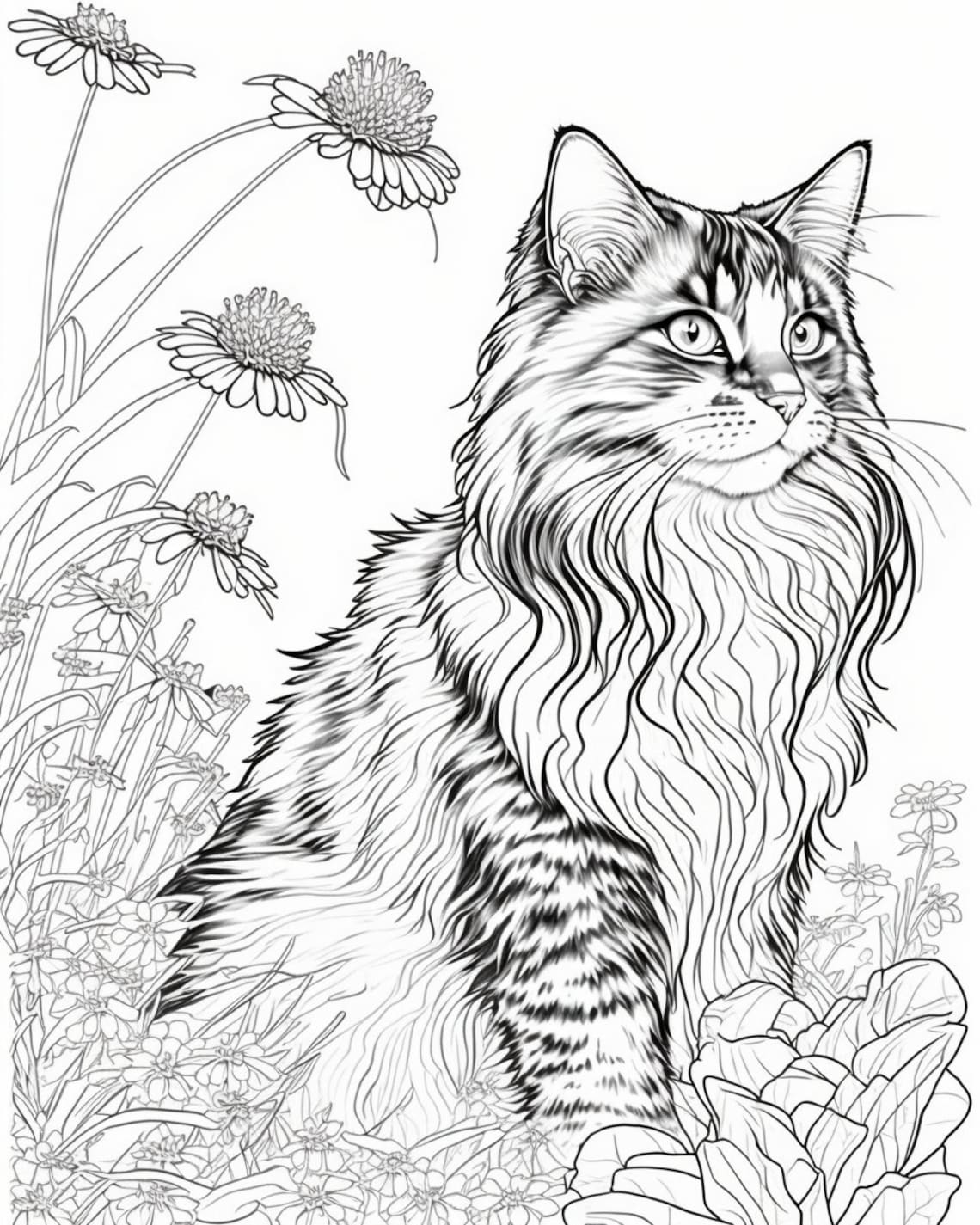 Cat Collection Vol 1 Coloring 25 Pages - Etsy