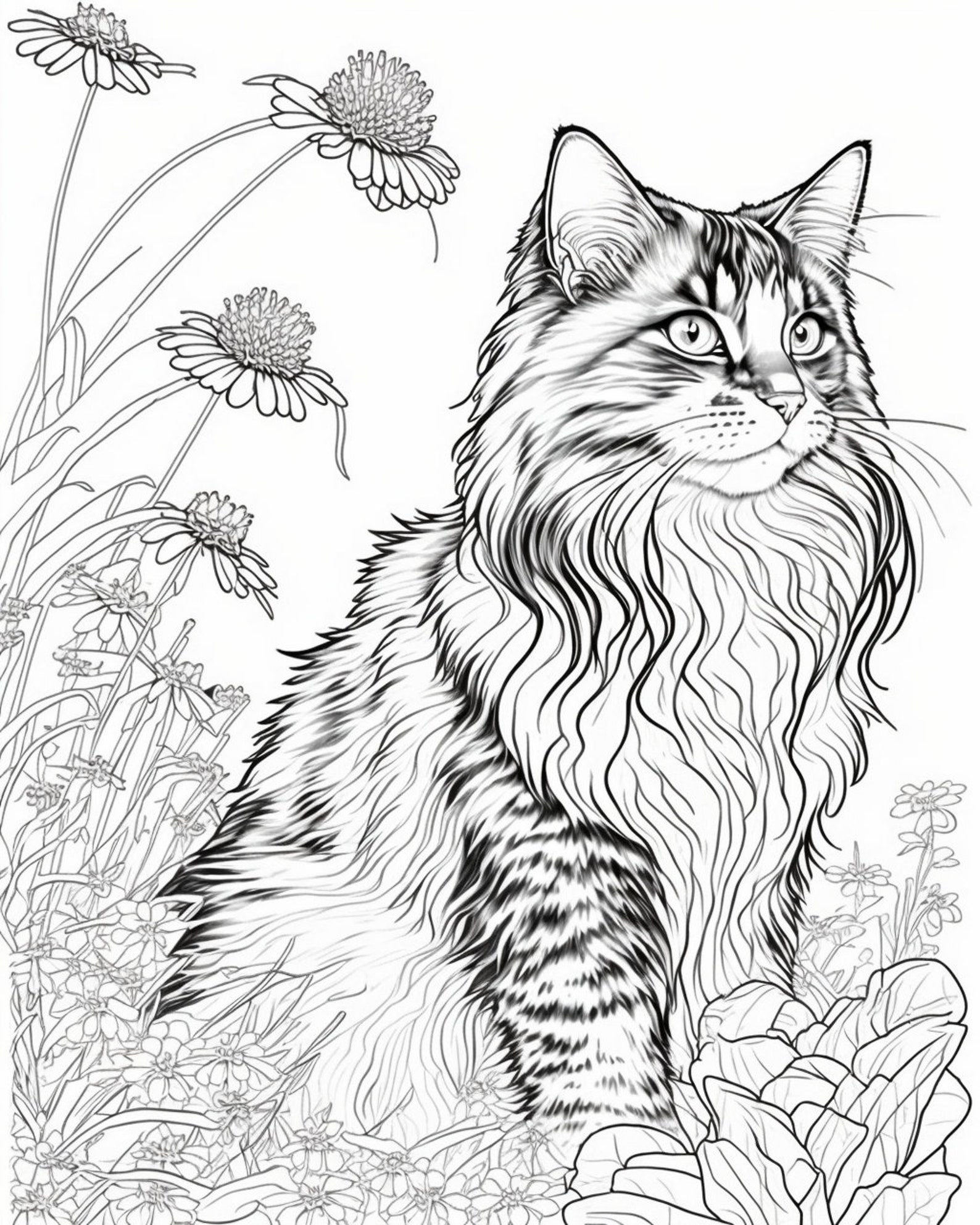 Cat Collection Vol 1 Coloring 25 Pages - Etsy