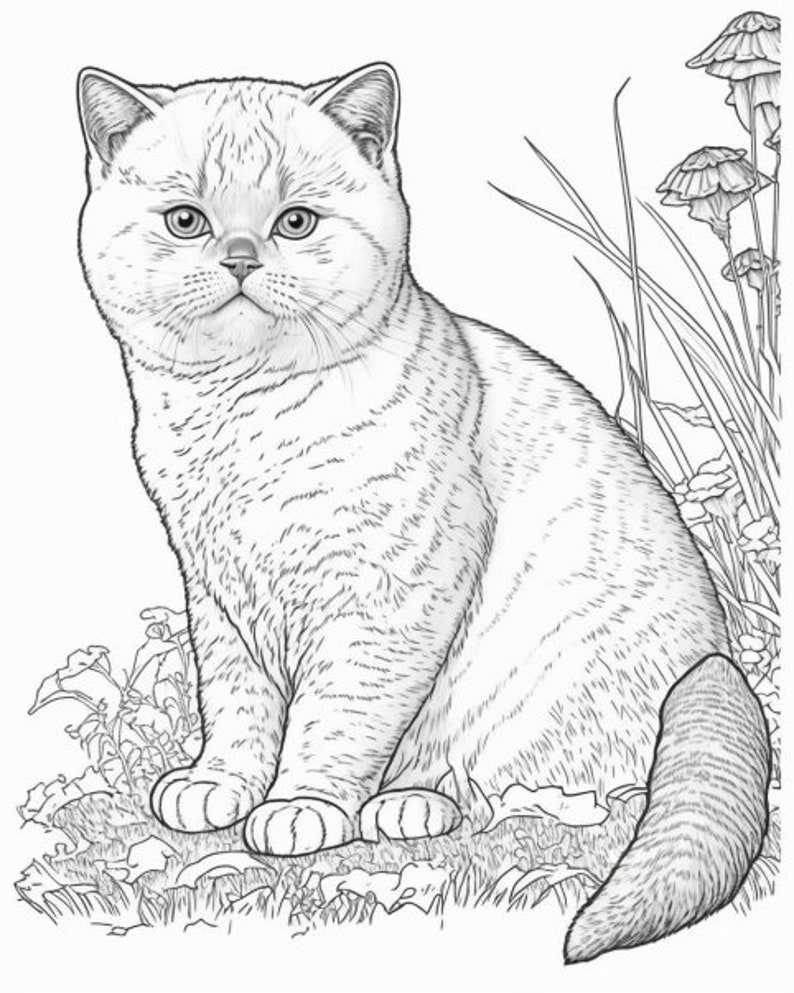 Cat Collection Vol 1 Coloring 25 Pages - Etsy