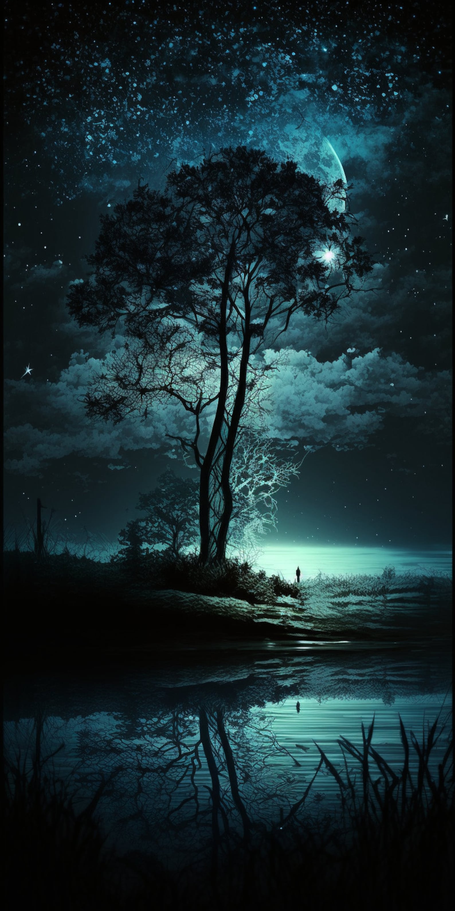 10 Dark Relaxing Wallpaper for Smartphones, INSTANT DOWNLOAD ...