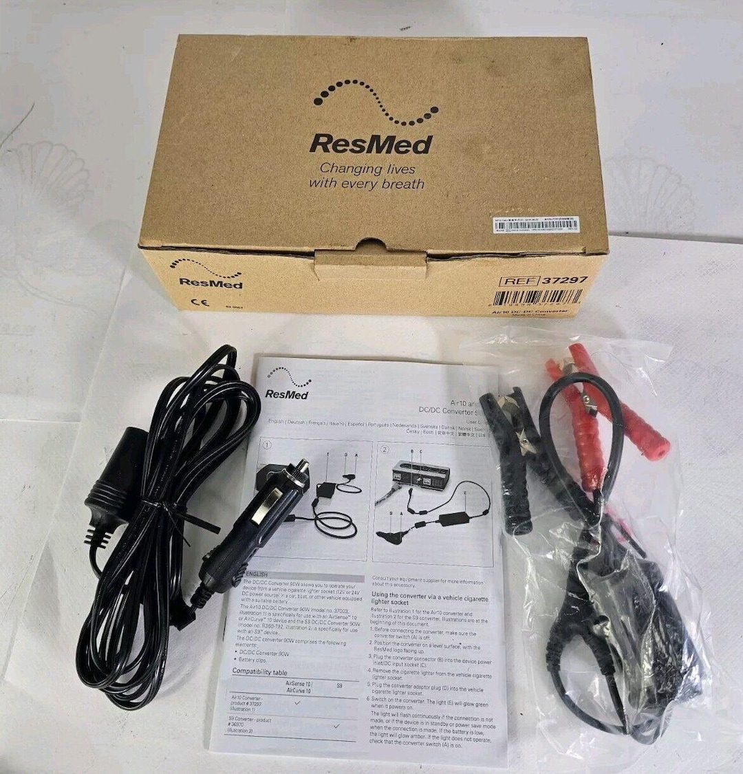 Resmed 37297 Air10 DC-DC Converter 12v or 24v Power Supply Adapter 90W ...