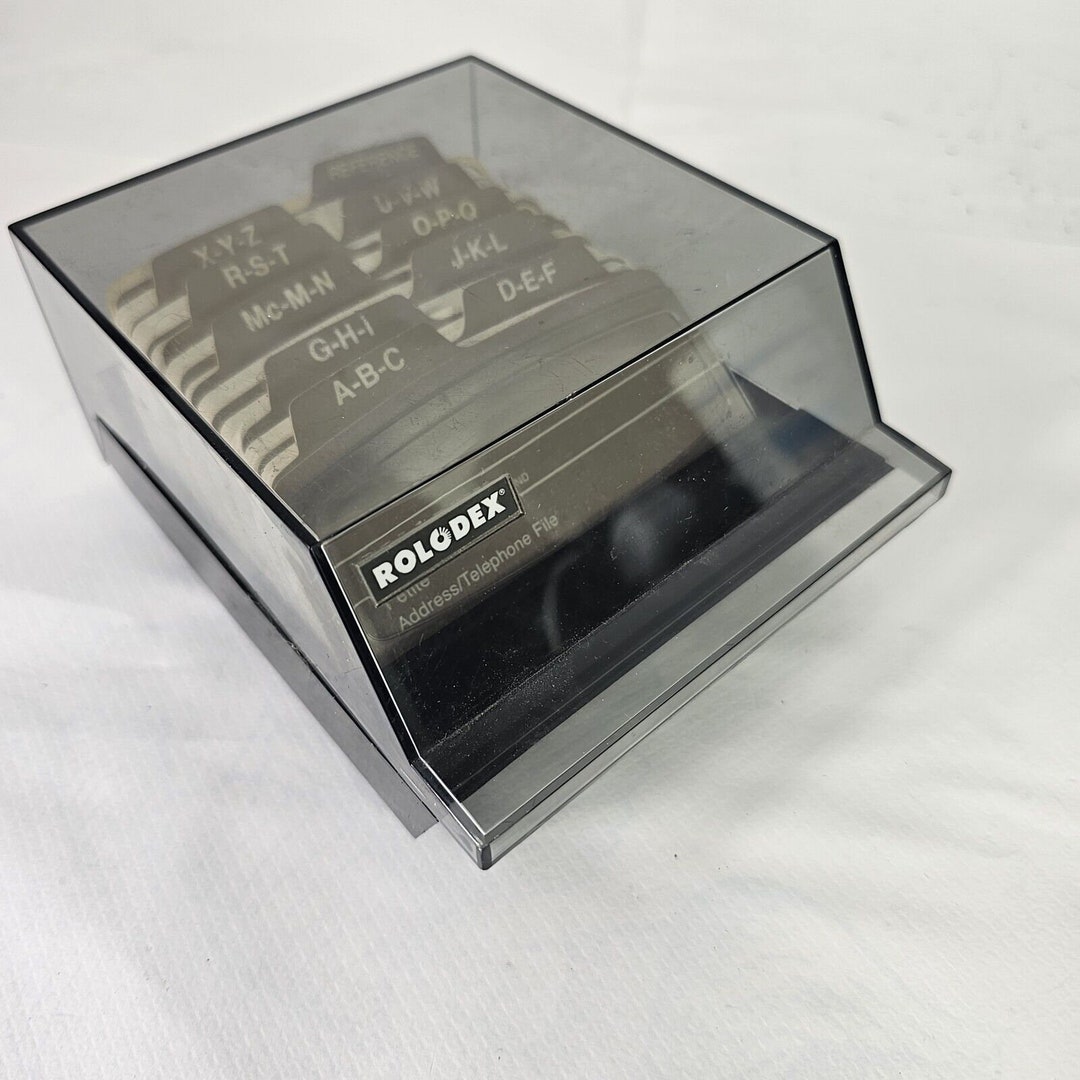 Vtg ROLODEX S310C 250 Card Petite Address Organizing System OLD STOCK ...